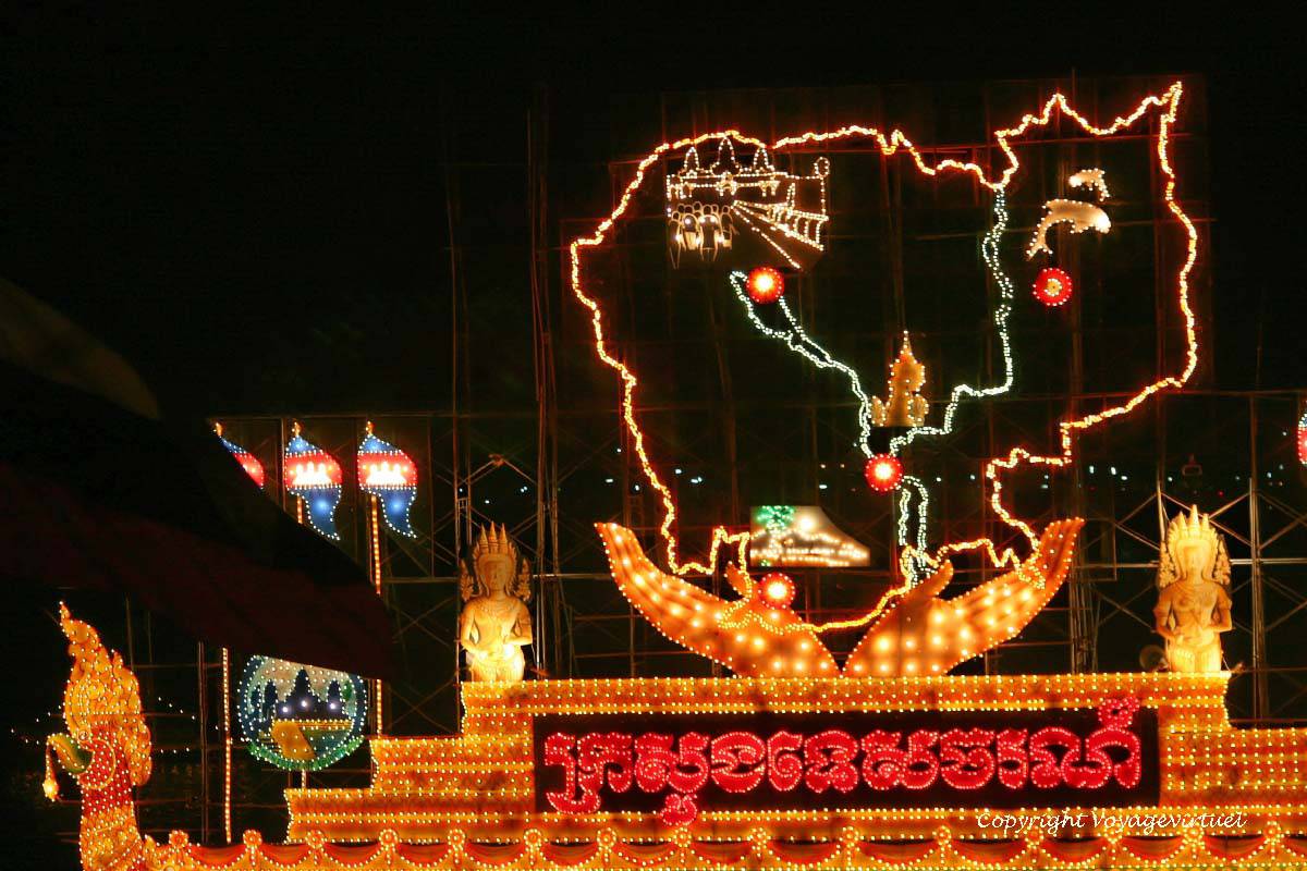 Char schwimm symbolisiert Kambodscha, Bon-om-Tuk, Phnom Penh - Kambodscha